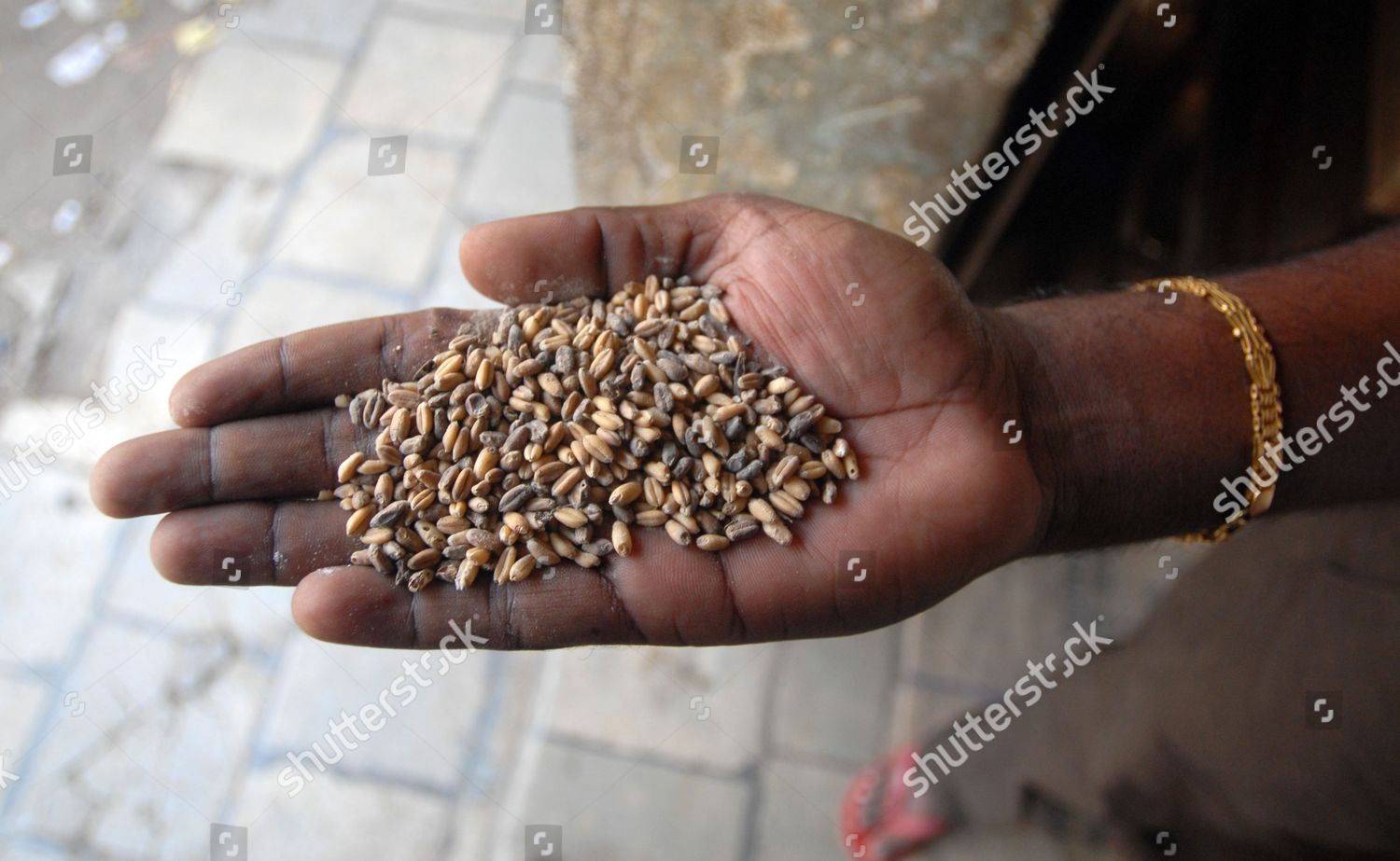 Indian Ration Shop Vendor Shows Quality Editorial Stock Photo - Stock ...