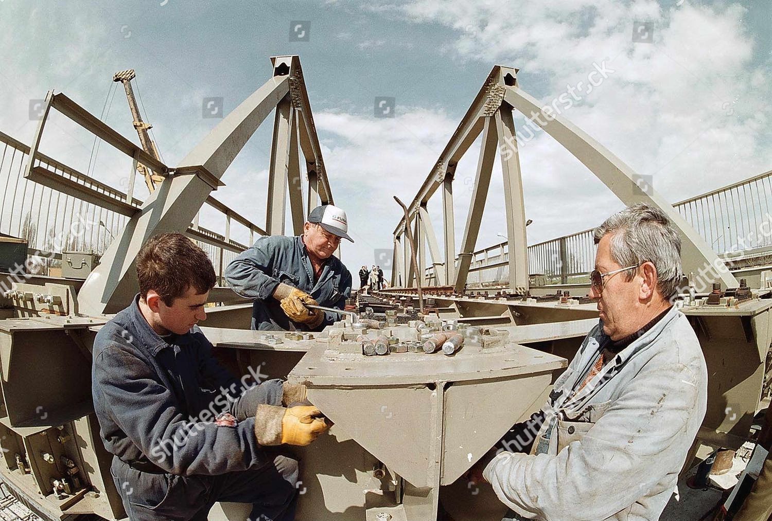 Novi Sad Serbia Yugoslavia Construction Workers Editorial Stock Photo ...