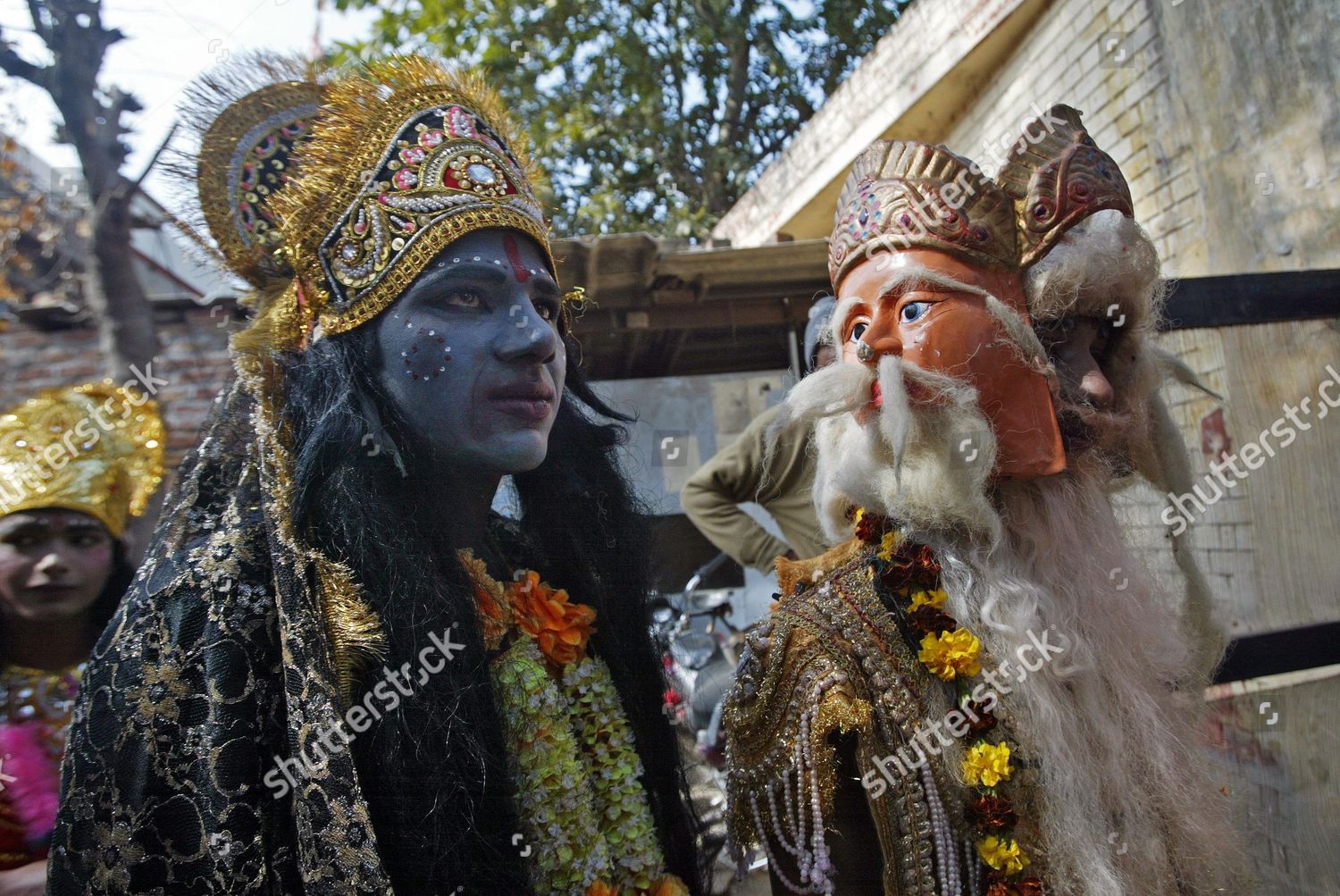 Indian Devotees Dressed Godess Kali L Editorial Stock Photo - Stock ...
