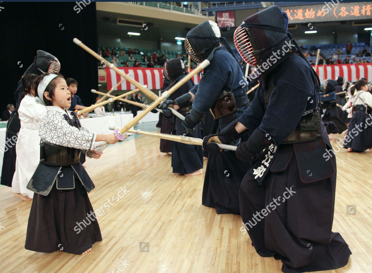 Little Girl Shows Her Kendo Skills Editorial Stock Photo - Stock Image ...