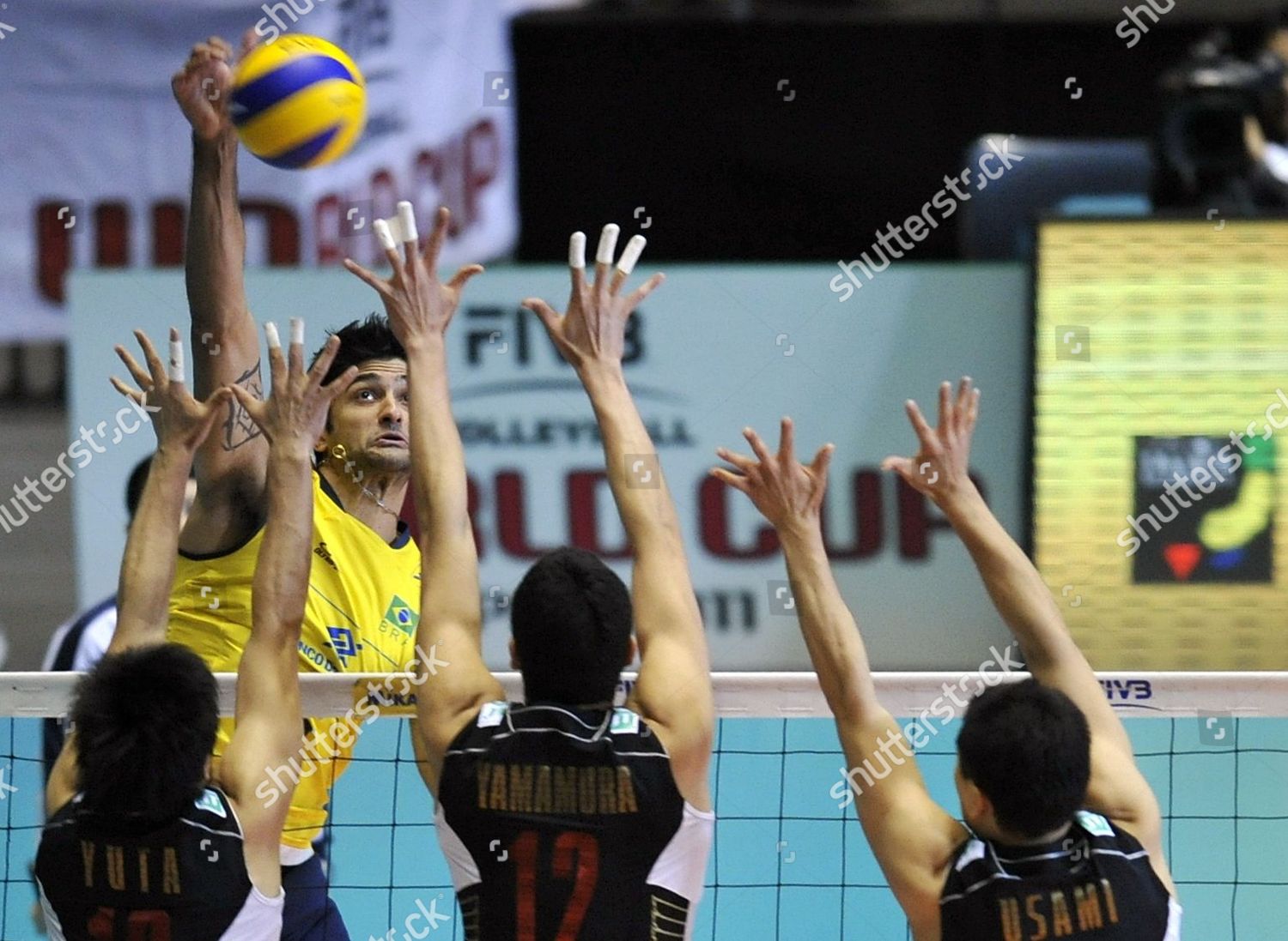Leandro Vissotto Neves Brazil Spikes Ball Editorial Stock Photo - Stock ...