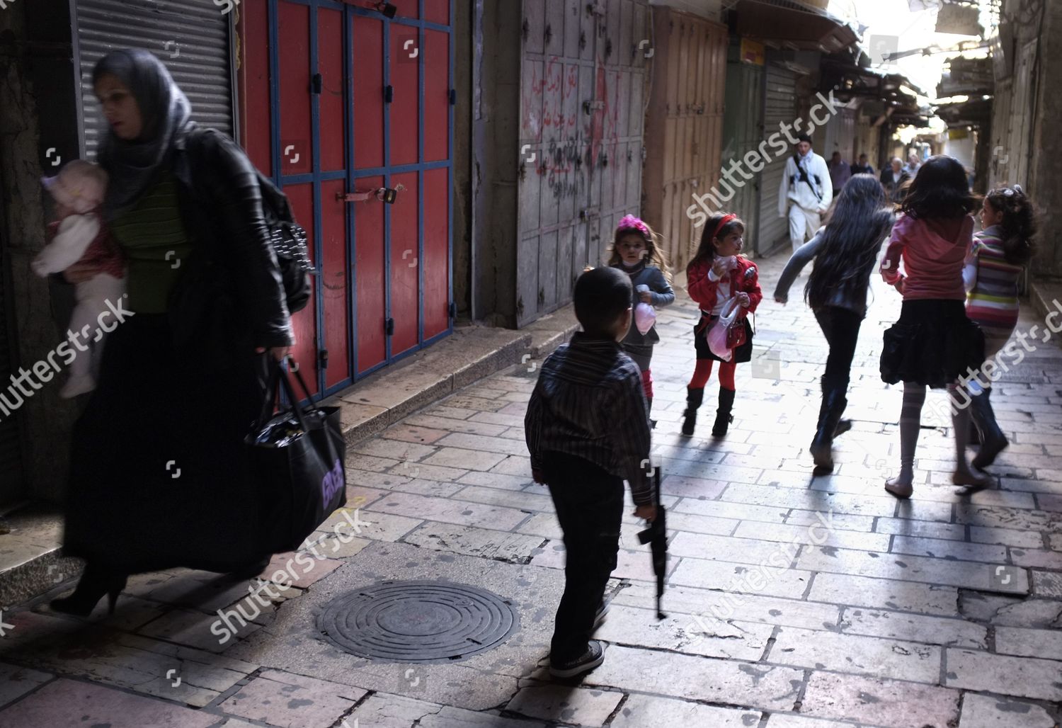 Palestinian Boy Carries Toy Submachine Gun Editorial Stock Photo ...