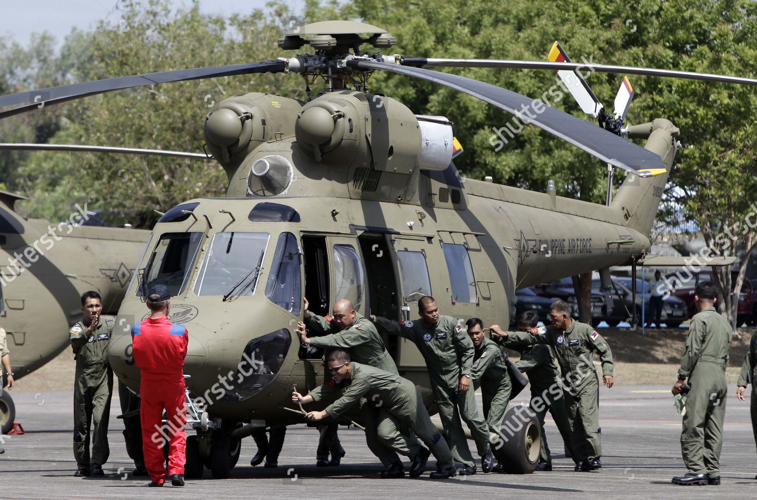Filipino Air Force Pilots Crew Push Editorial Stock Photo - Stock Image ...
