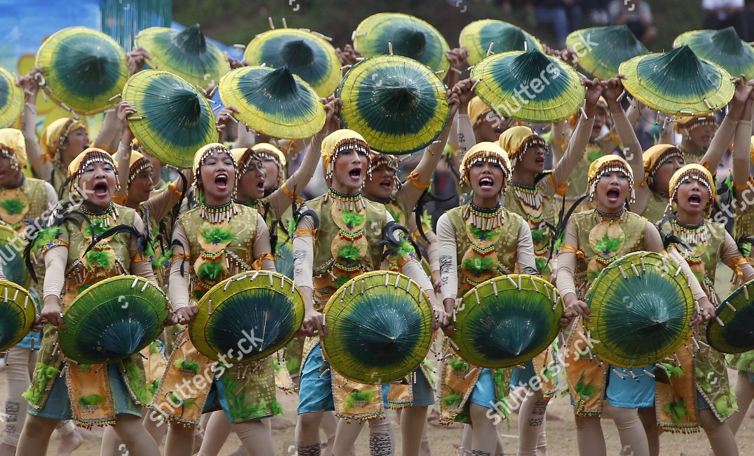 Filipino Youths Clad Colorful Indigenous Costumes Editorial Stock Photo ...