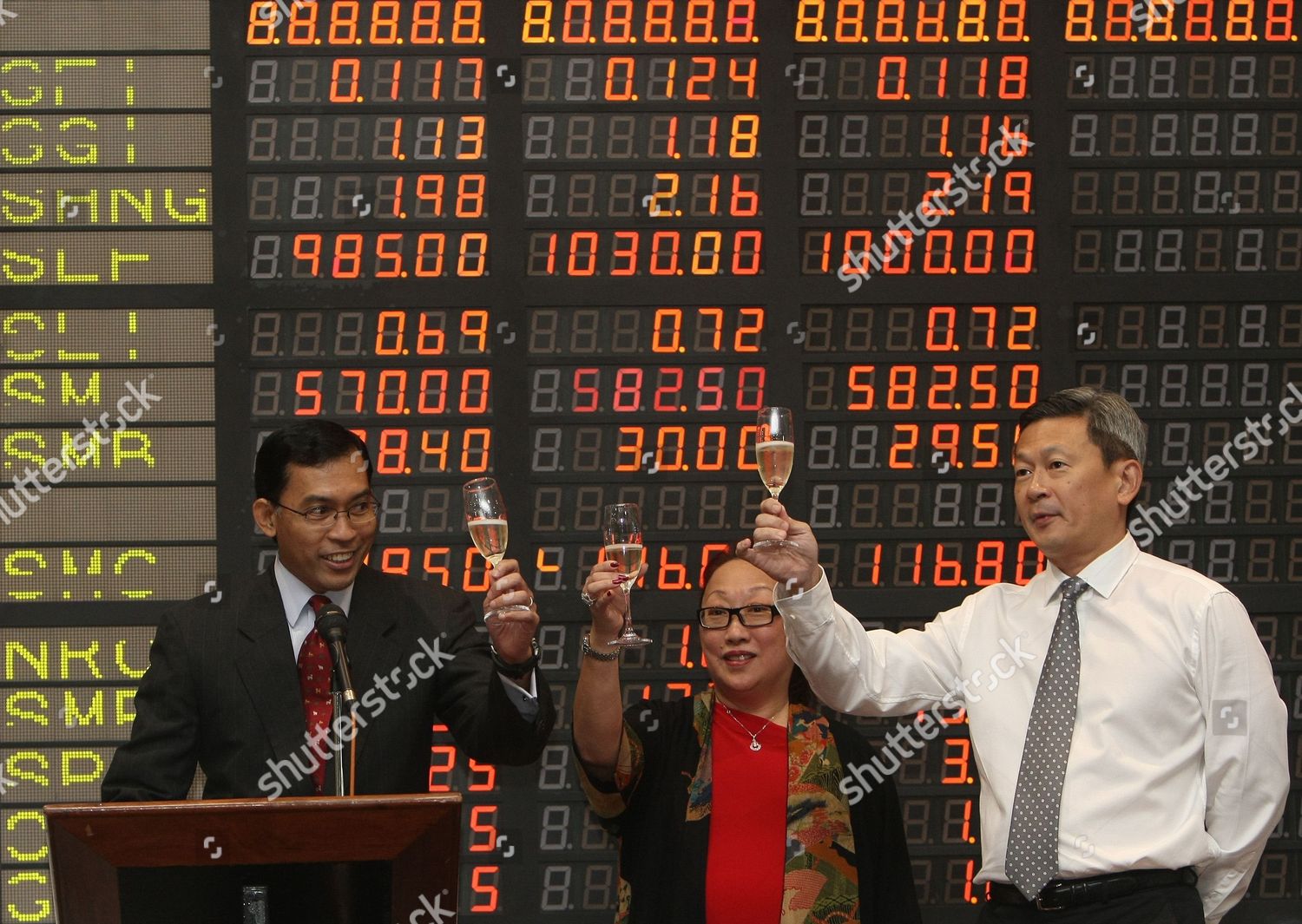 Lr Philippine Stock Exchange Pse President Editorial Stock Photo ...