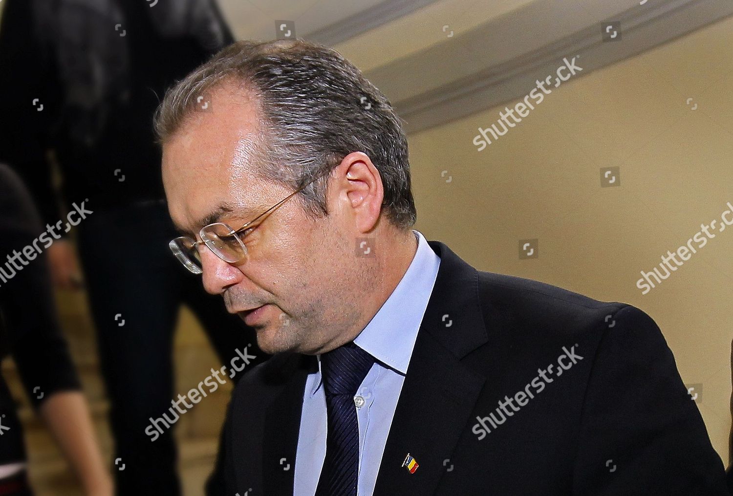 Romanian Prime Minister Emil Boc Looks Editorial Stock Photo - Stock ...