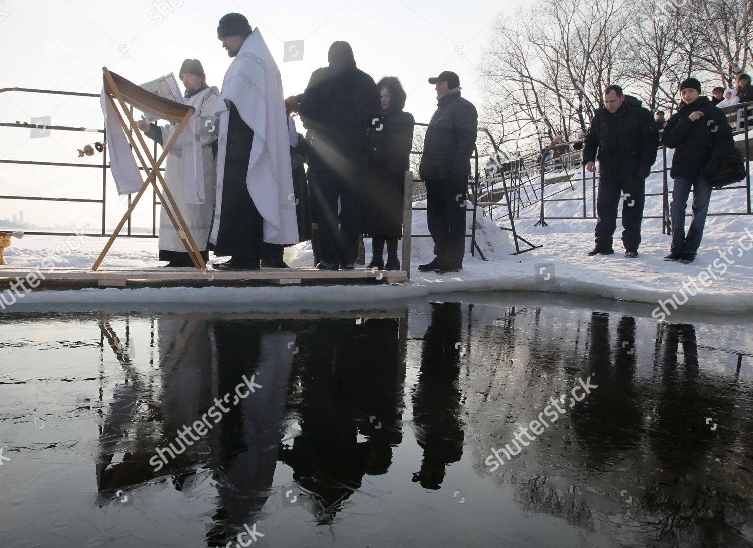 Russian Orthodox Church Priest Reads Prayers Editorial Stock Photo ...