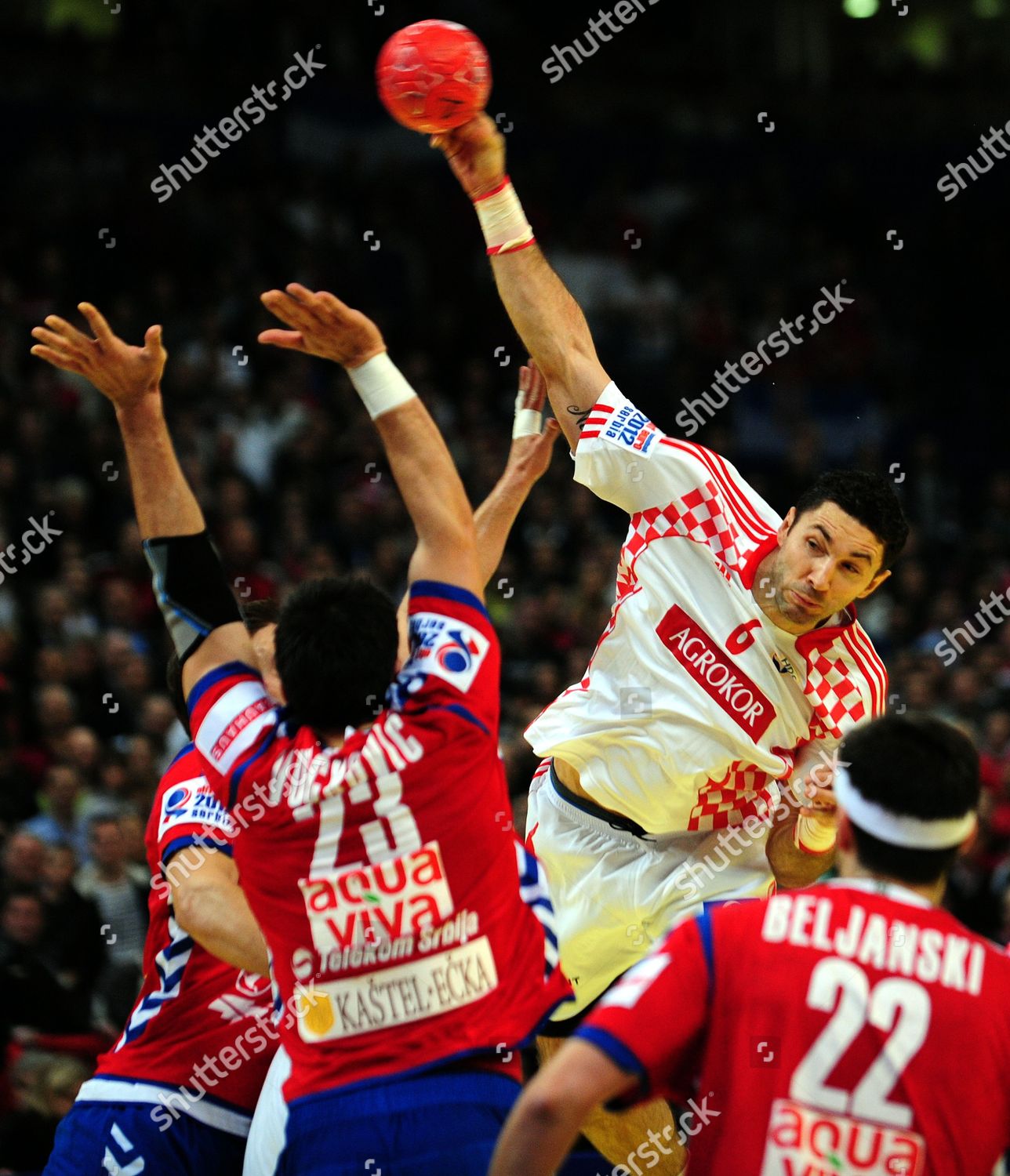 Croatian Player Blazenko Lackovic C Shoots Editorial Stock Photo ...