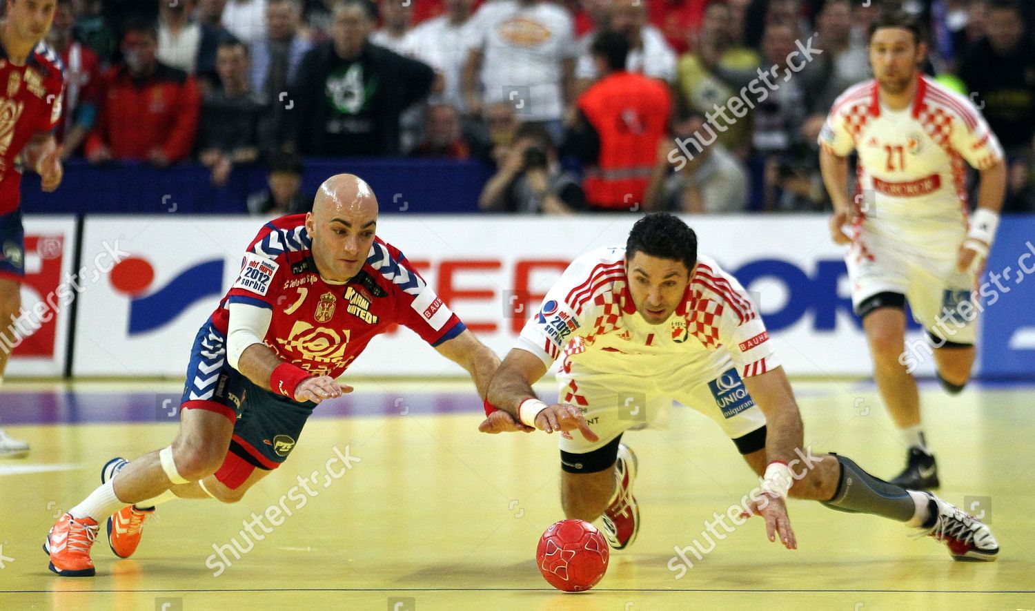 Ivan Nikcevic L Serbia Fights Ball Editorial Stock Photo - Stock Image ...