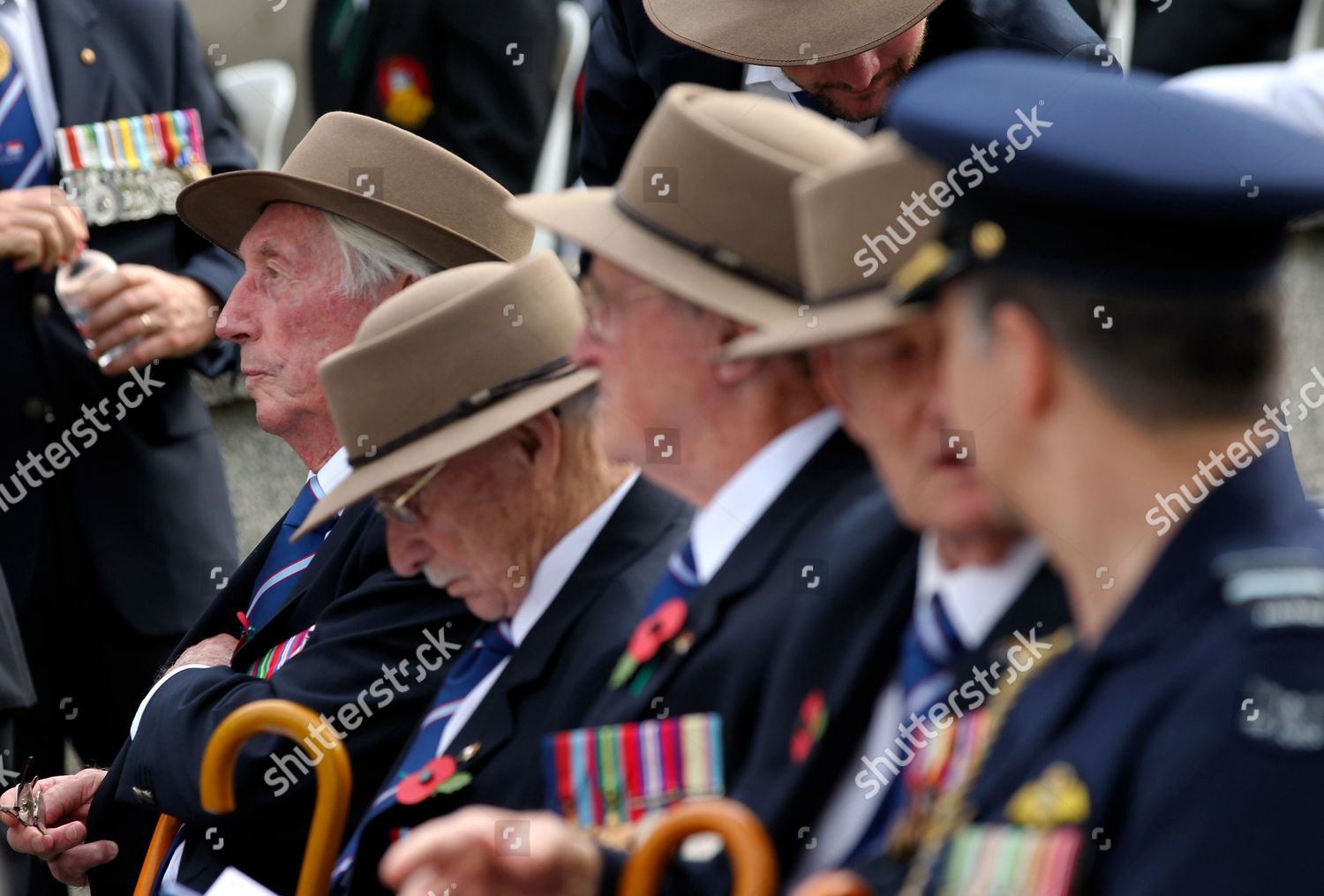 Australian War Veterans Attend Memorial Service Editorial Stock Photo ...