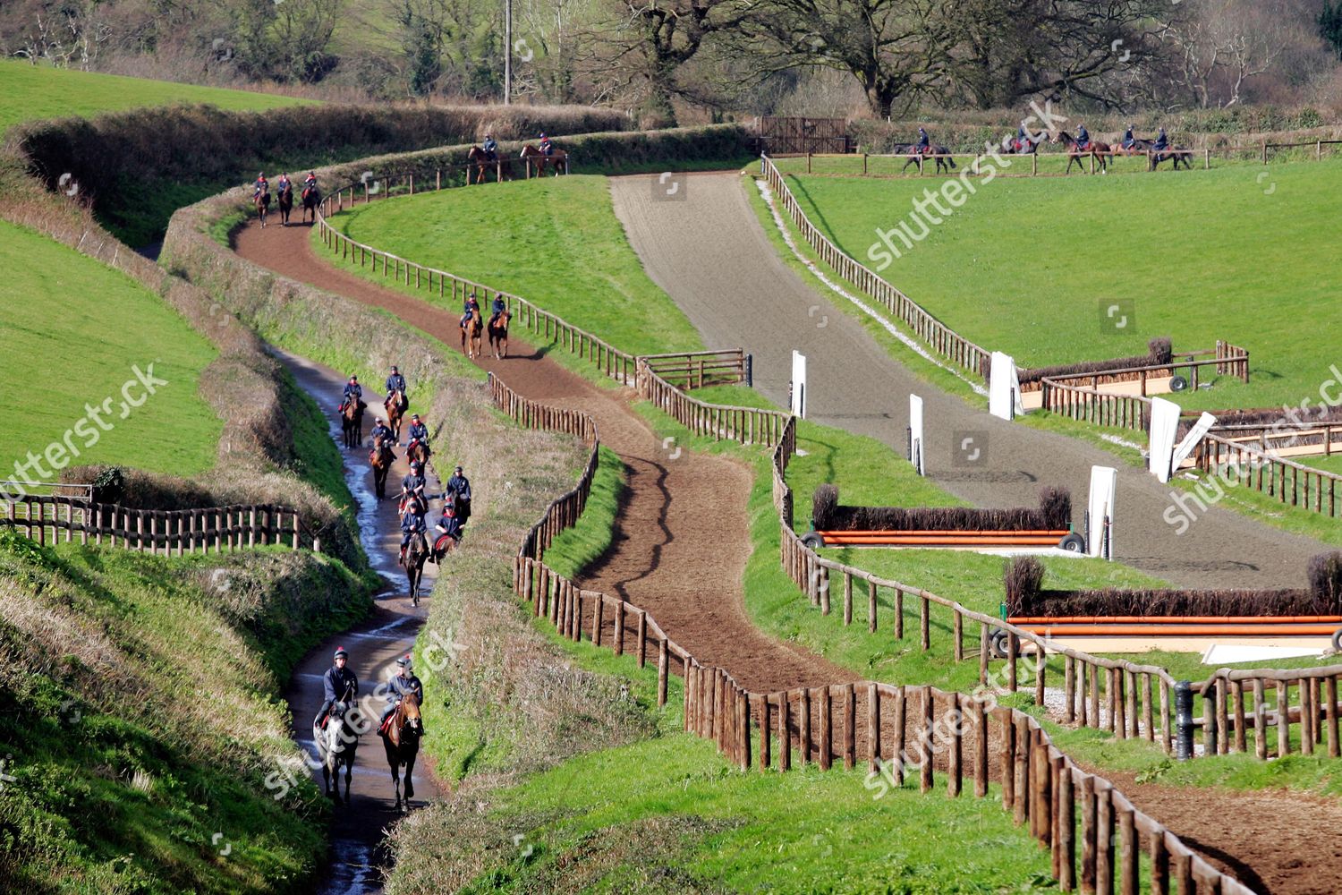 Trainer Philip Hobbs String Horses Walking Editorial Stock Photo ...