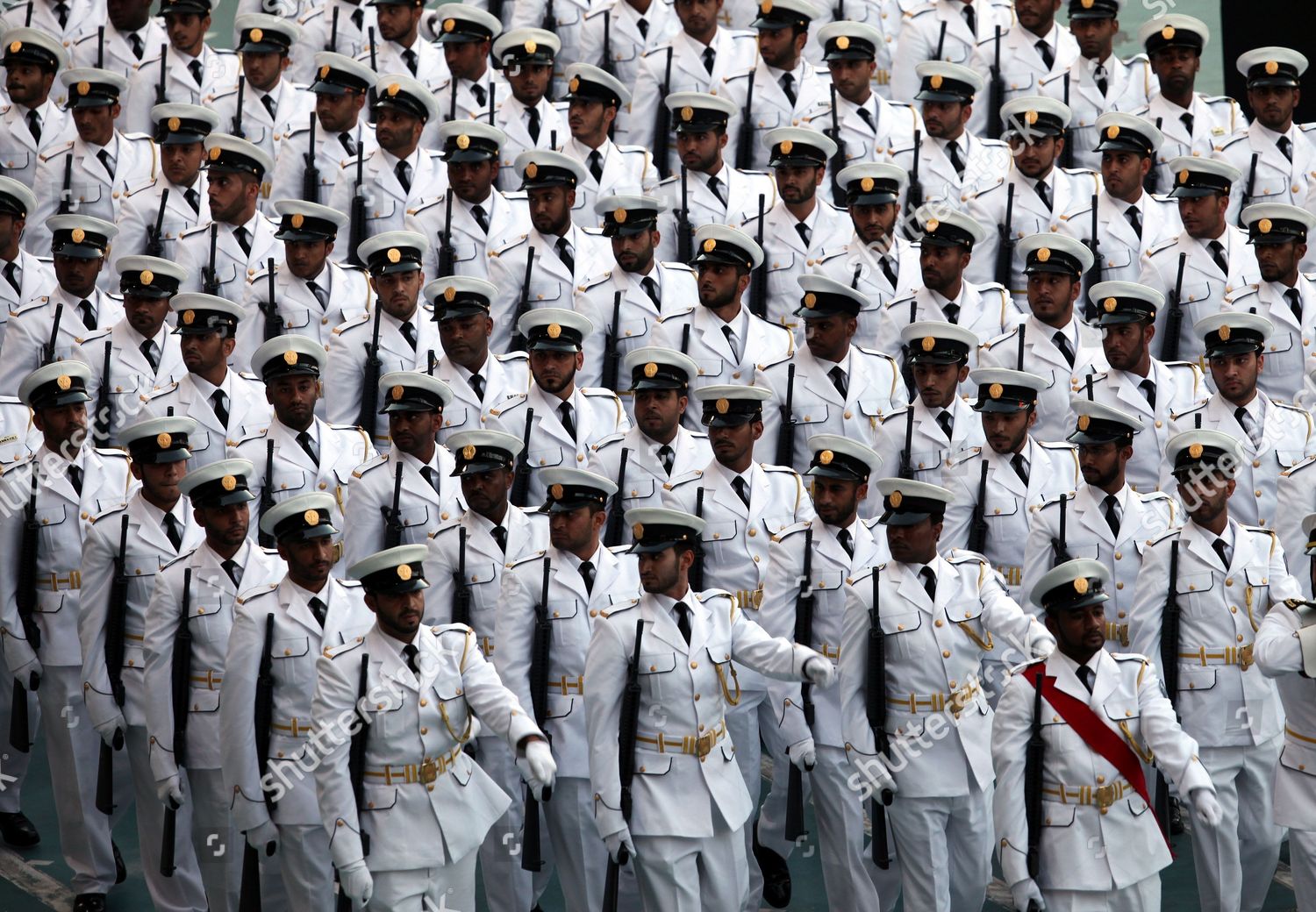 Uae Military Troops March During Parade Editorial Stock Photo - Stock ...