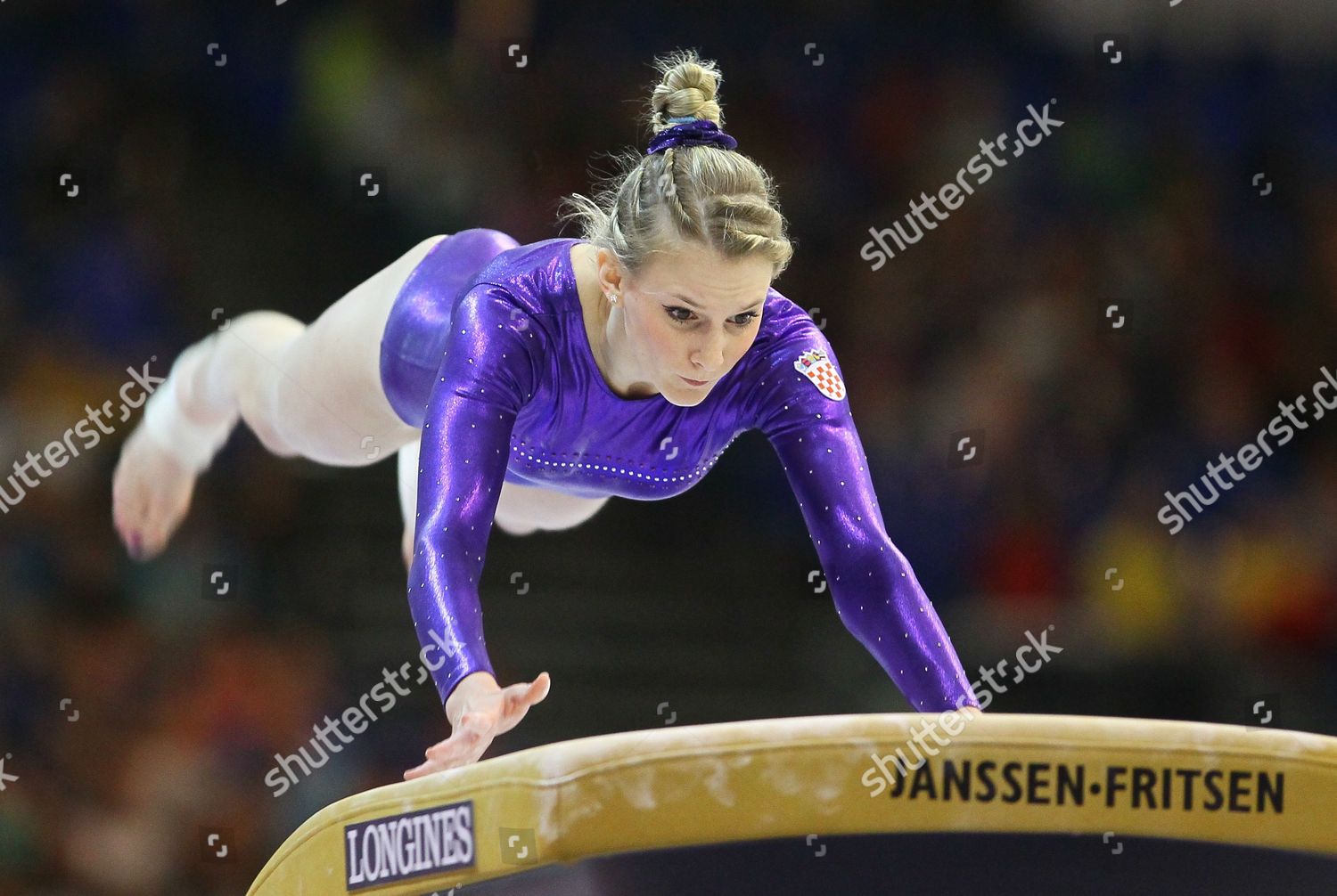 Croatian Ema Kajic Competes On Vault Editorial Stock Photo - Stock ...