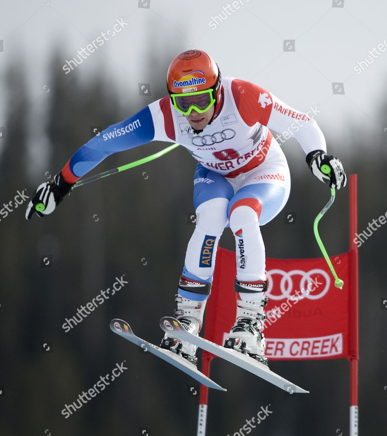 Patrick Kueng Switzerland Jumps Red Tail Editorial Stock Photo - Stock ...