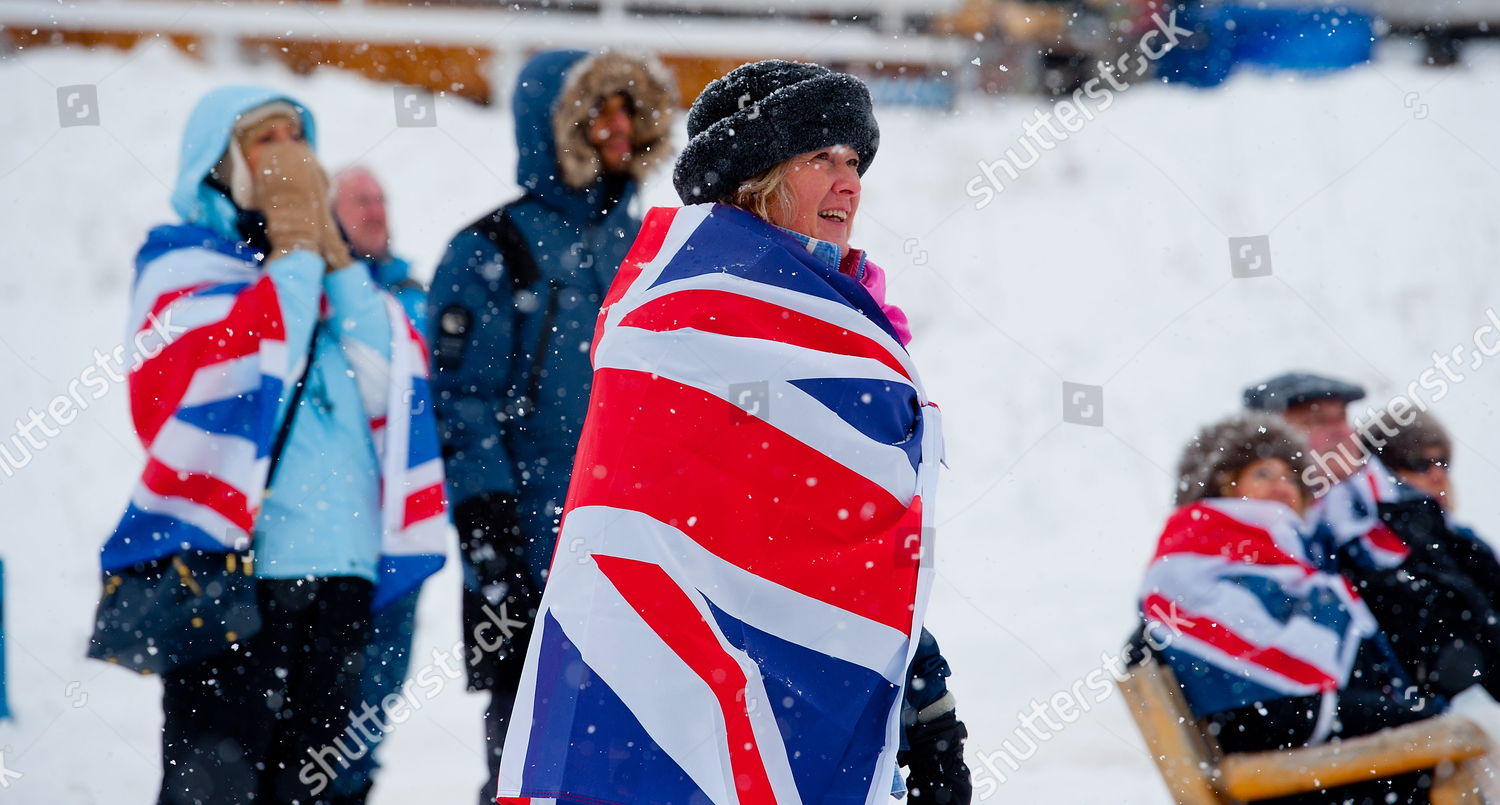 British Fans Watch Competition Second Heat Editorial Stock Photo ...