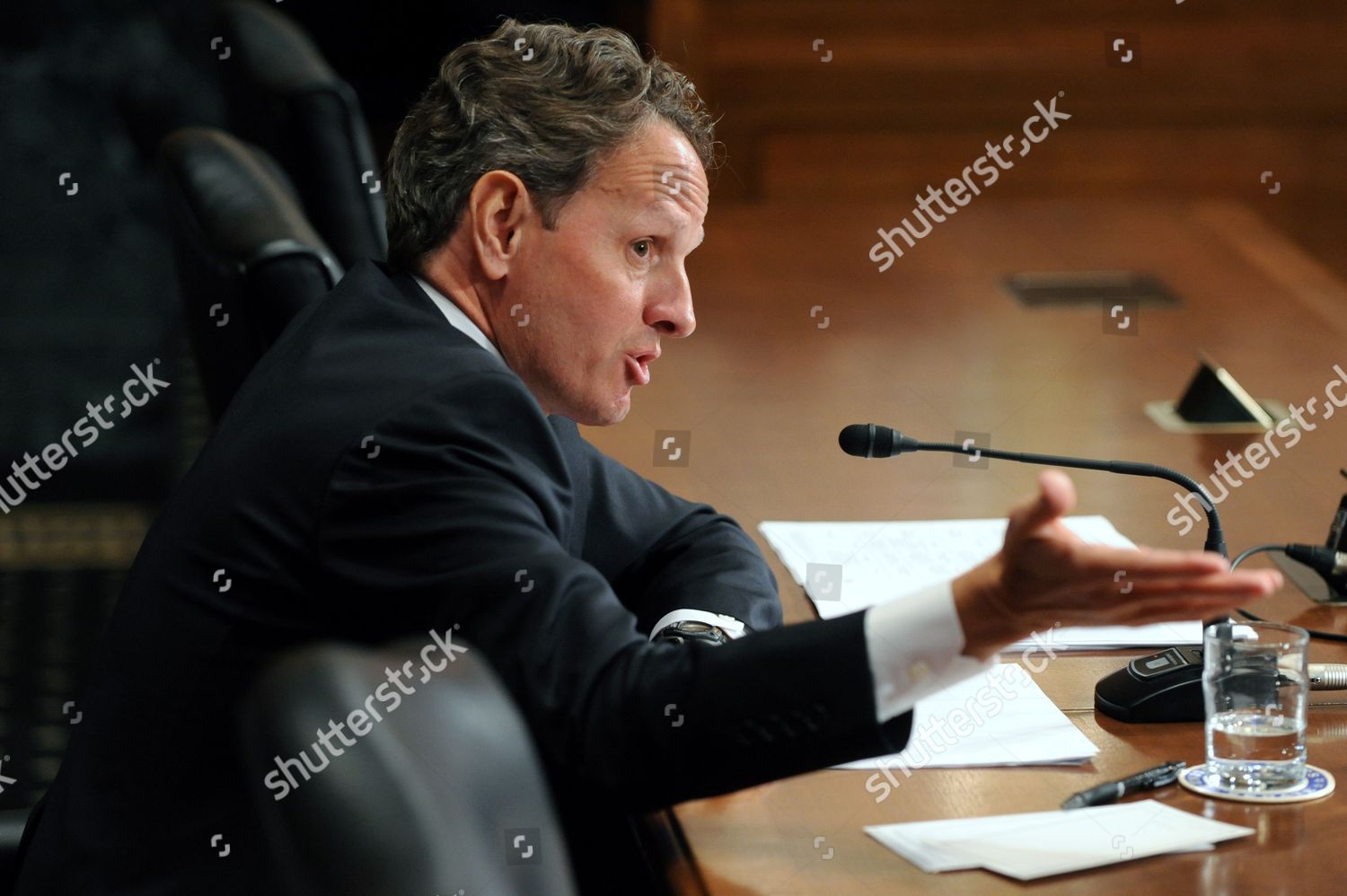 Us Treasury Secretary Tim Geithner Testifies Editorial Stock Photo ...