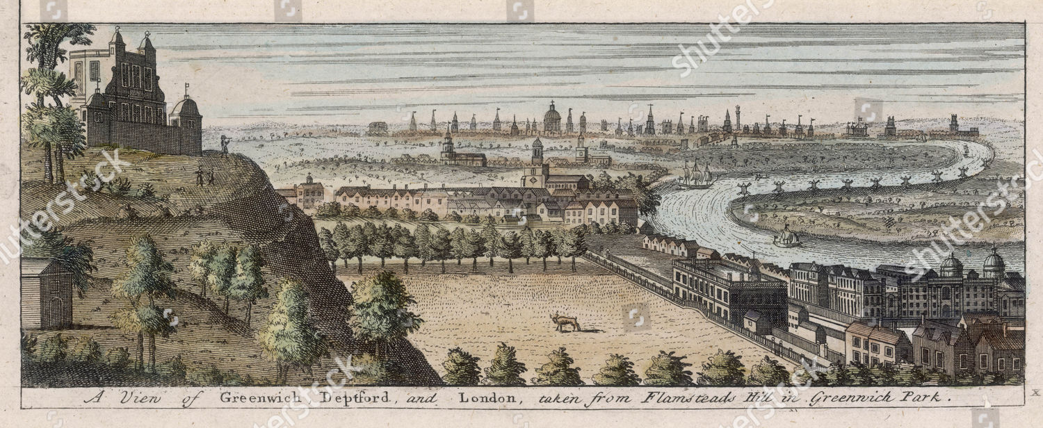 View Greenwich Deptford London Flamstead Hill Editorial Stock Photo ...