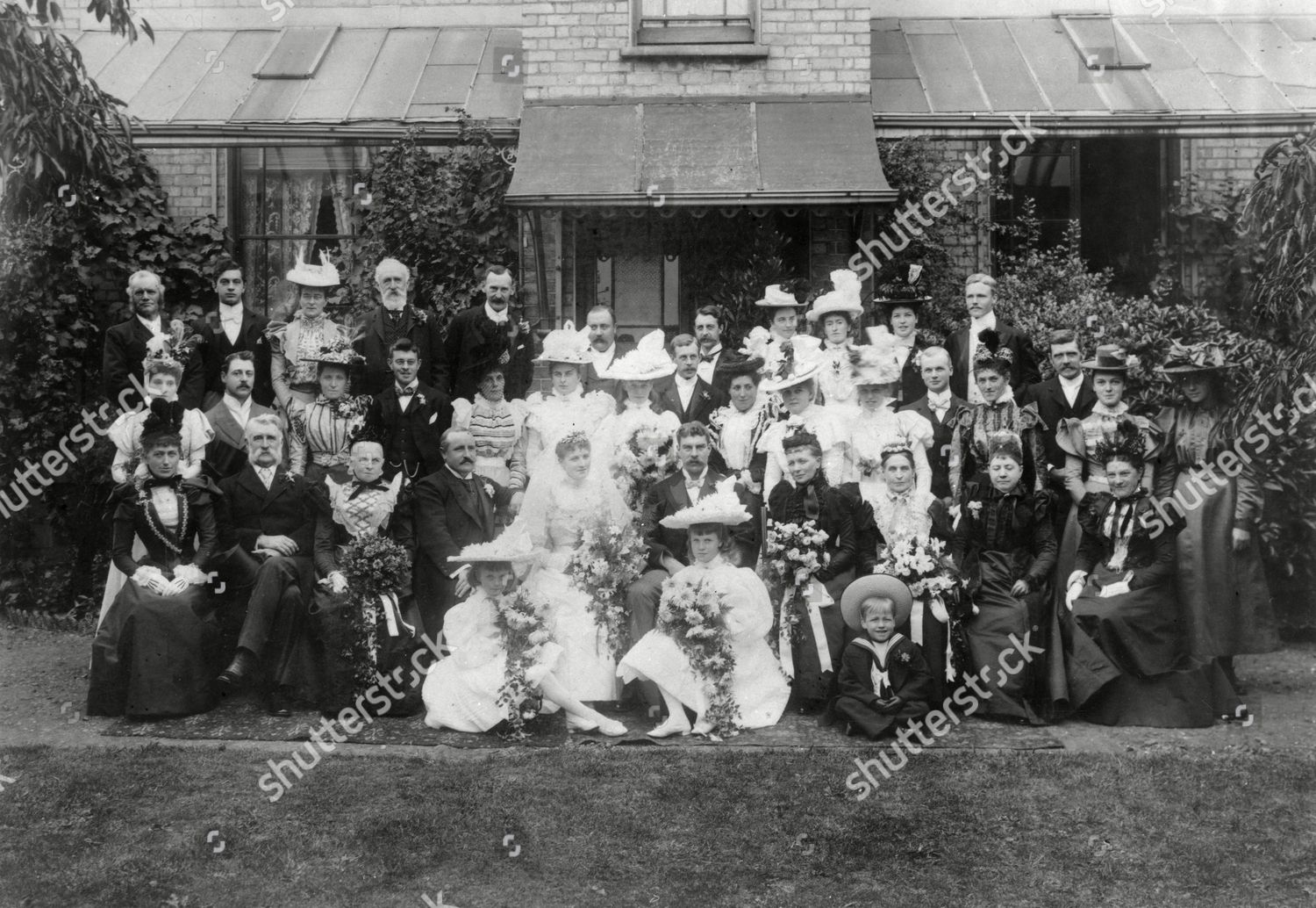 Large Group Photograph Extended Middleclass British Editorial Stock ...