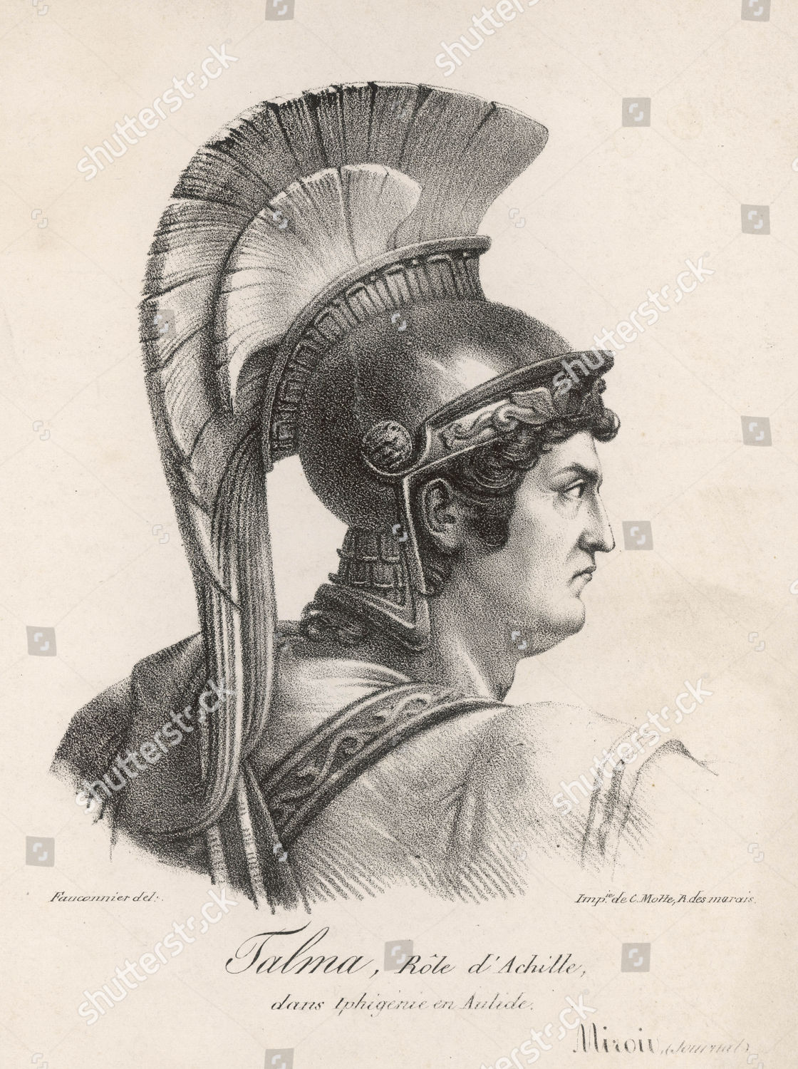 Francoisjoseph Talma Leading French Tragic Actor Editorial Stock Photo ...