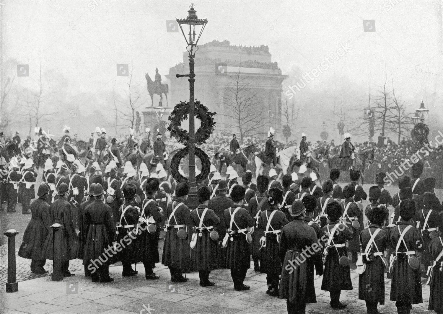 Queen Victorias Funeral Royal Cavalcade Passing Editorial Stock Photo ...