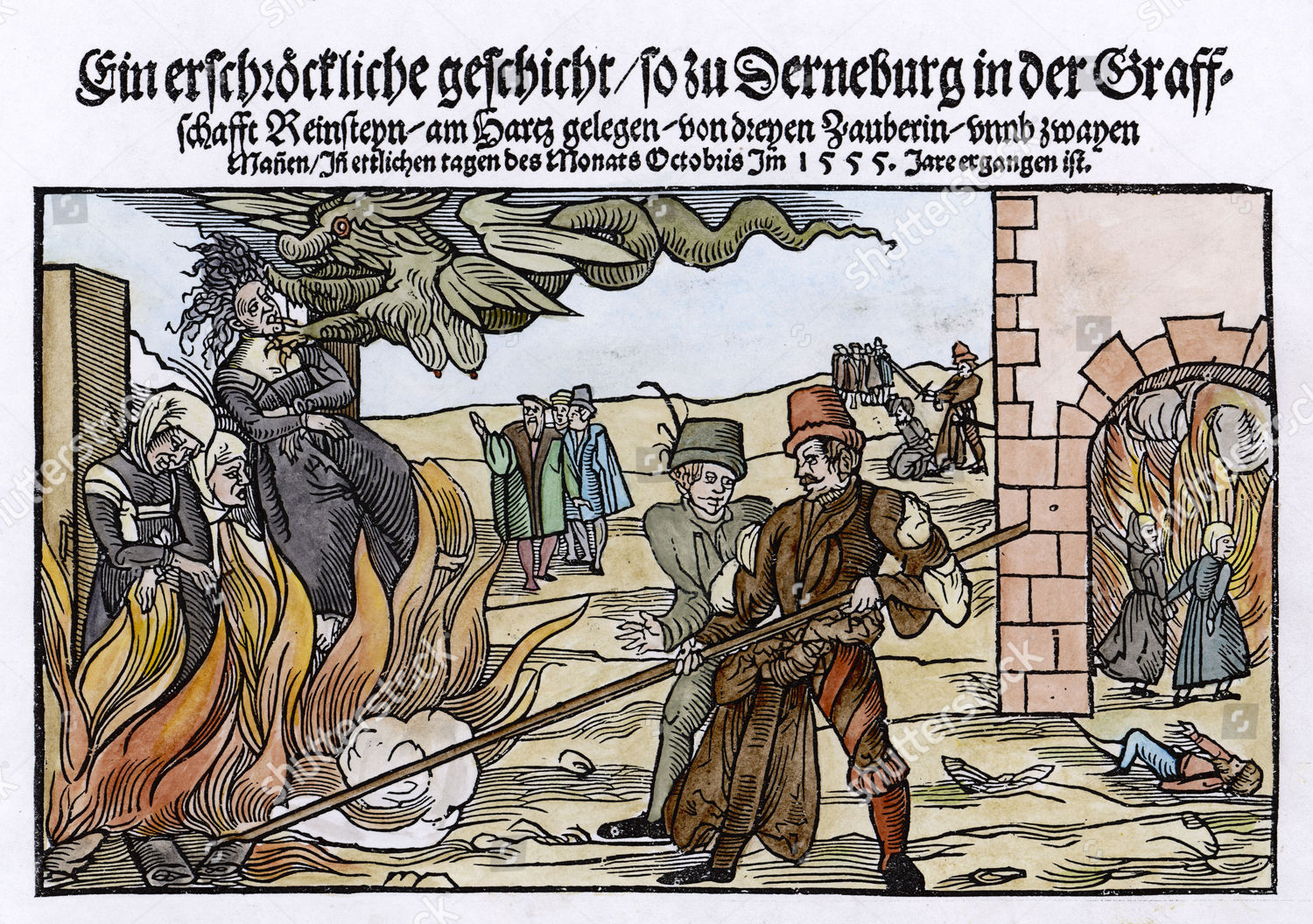 Three Witches Burned Harz Mountains Germany Editorial Stock Photo ...