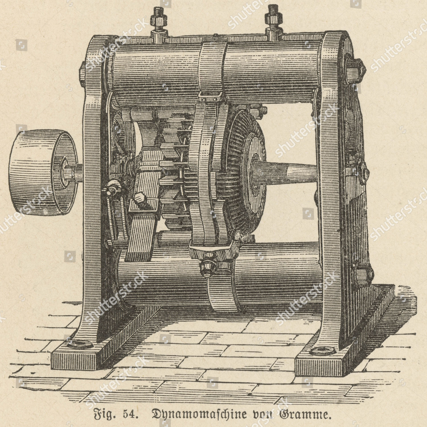 Dynamo Electricity Generator Developed By Belgian Editorial Stock Photo ...