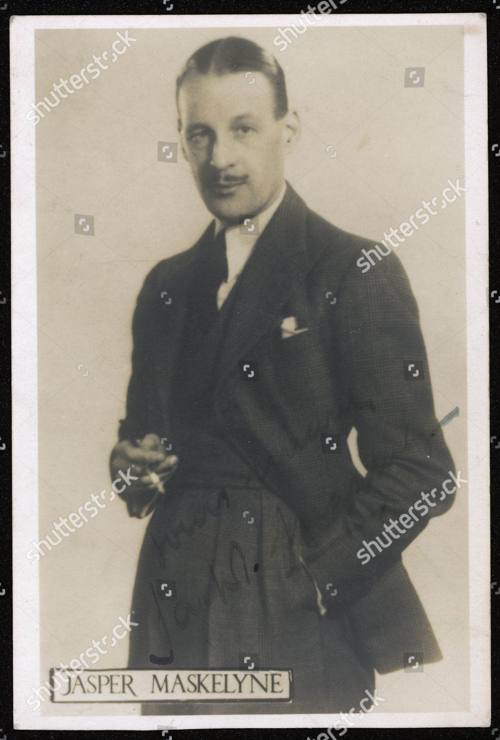Jasper Maskelyne English Stage Magician Who Editorial Stock Photo ...