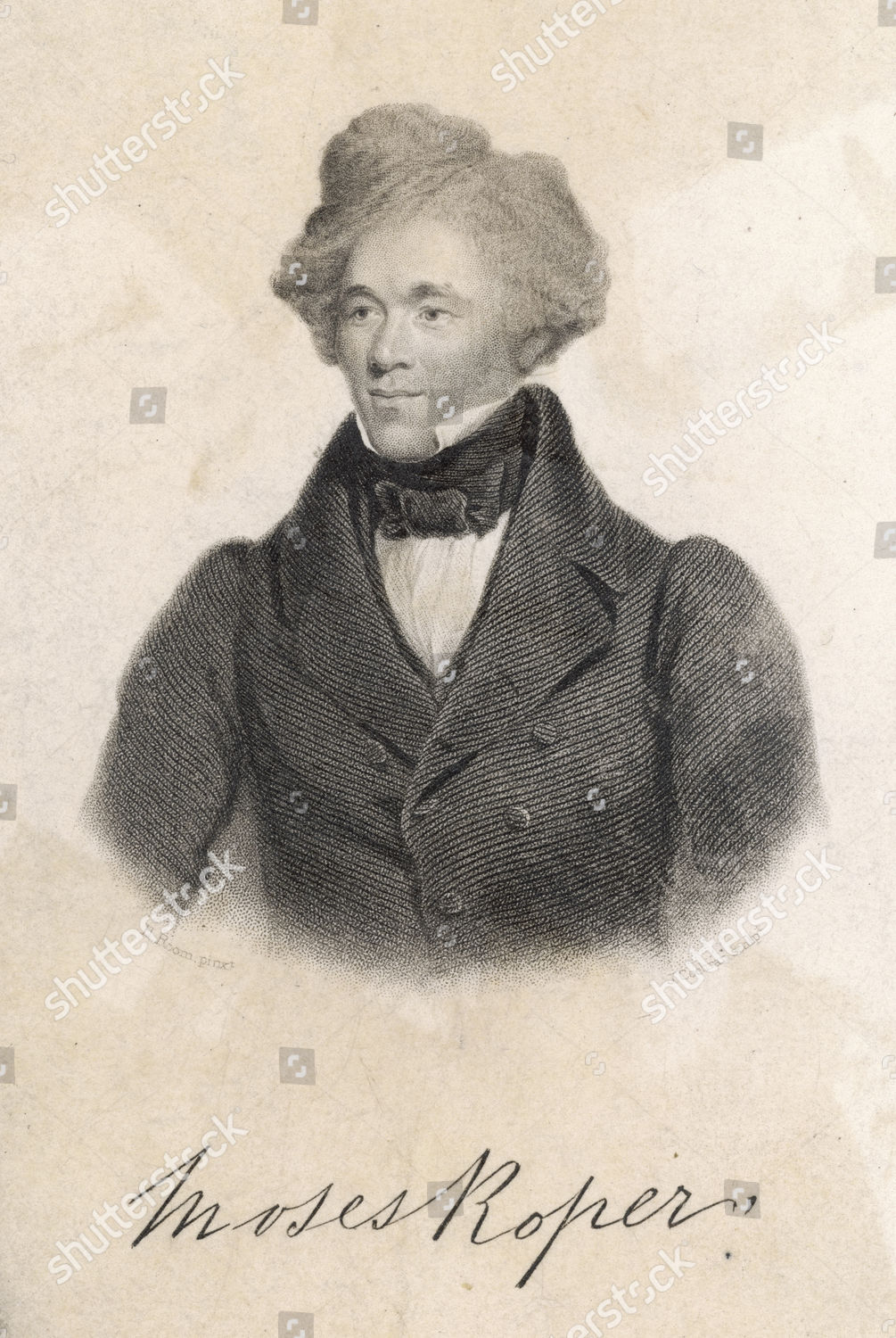 Moses Roper Slave Who Escaped Wrote Editorial Stock Photo - Stock Image ...