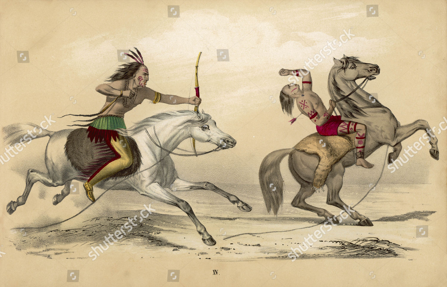 Two Native Men On Horseback One Editorial Stock Photo - Stock Image ...