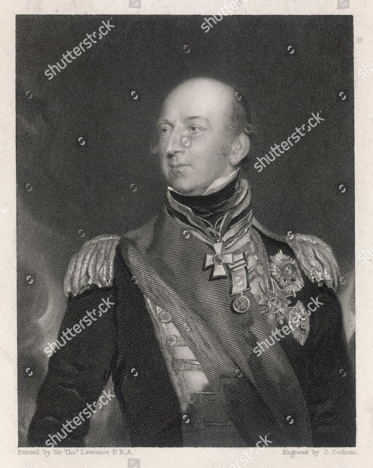 Sir Edward Codrington British Naval Commander Editorial Stock Photo ...