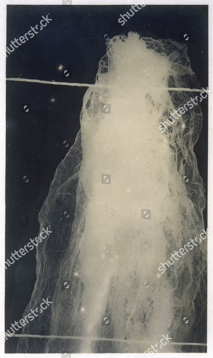 Shadowgraph Portion Ectoplasm Exuded By Goligher Editorial Stock Photo ...