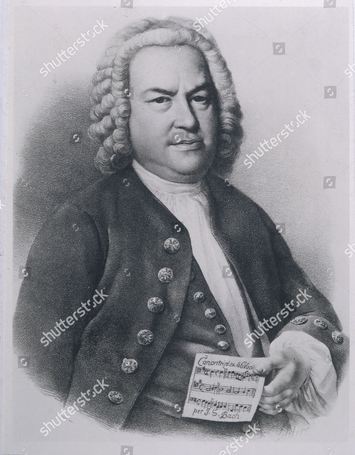 Johann Sebastian Bach Manuscript Threepart Cannon Editorial Stock Photo ...