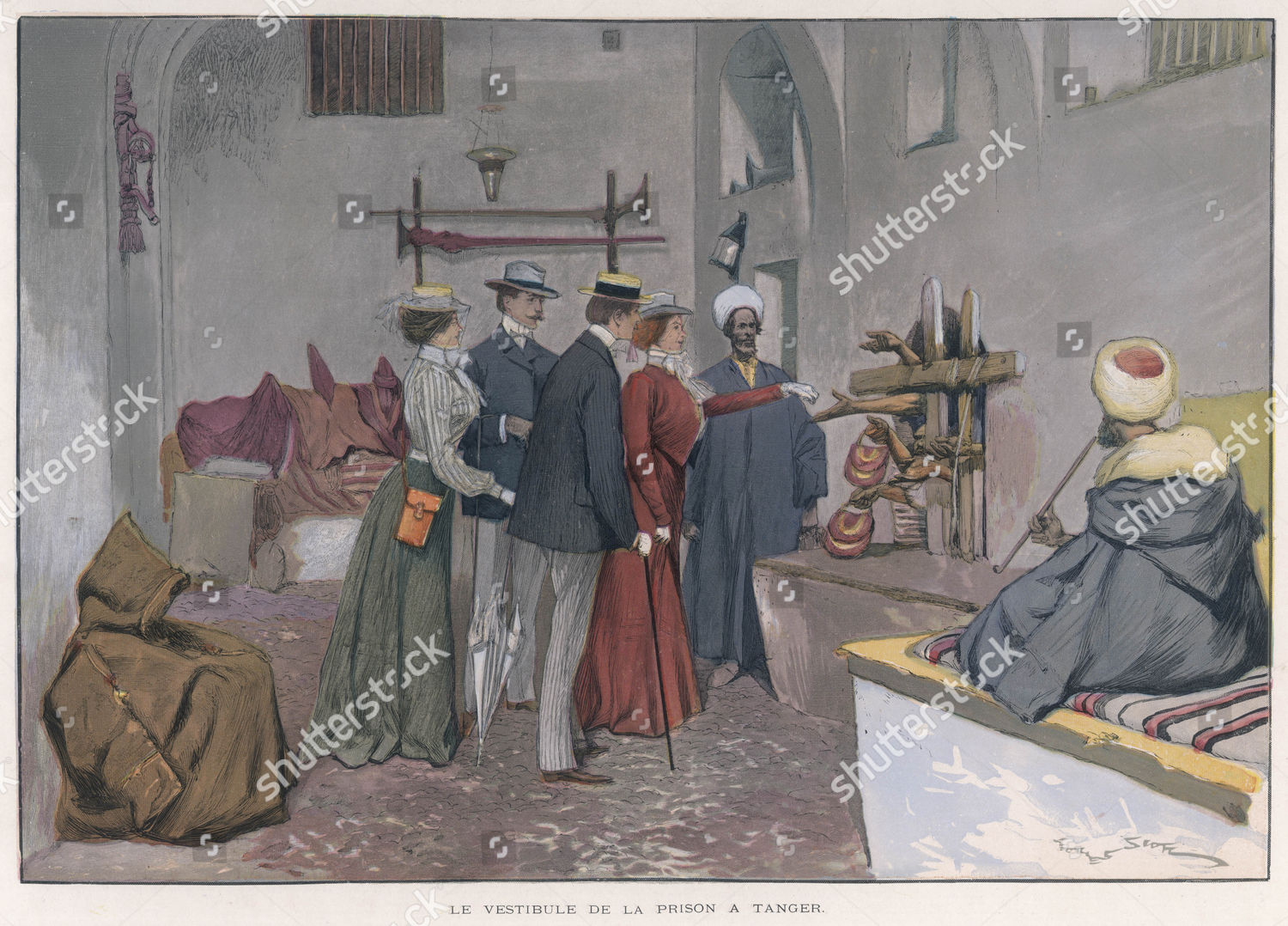 European Tourists Visit Prison Tangier Morocco Editorial Stock Photo ...