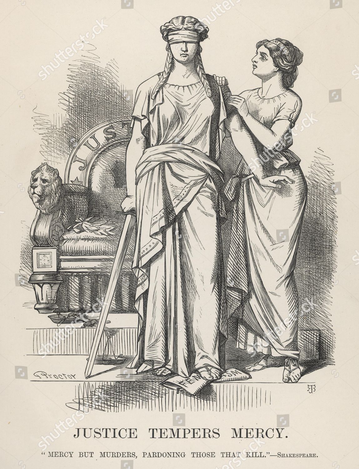 Justice Tempers Mercy Mercy Murders Pardoning Editorial Stock Photo ...