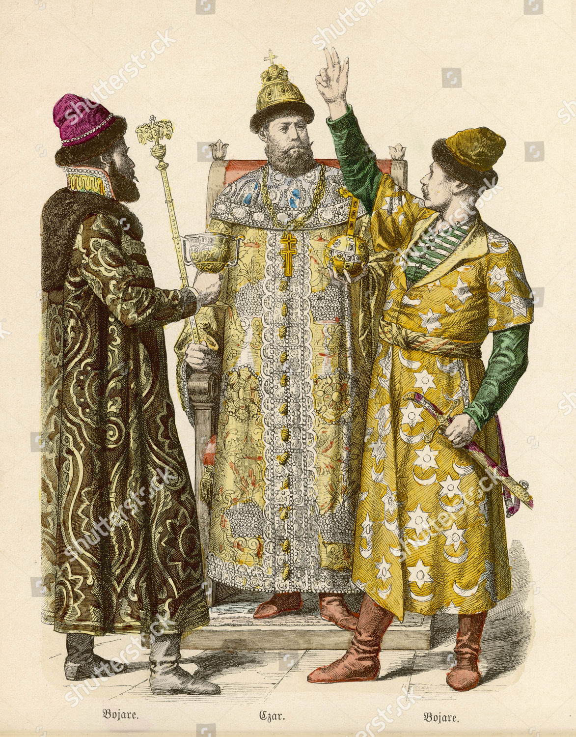 Russian Czar On His Throne Crown Editorial Stock Photo - Stock Image ...