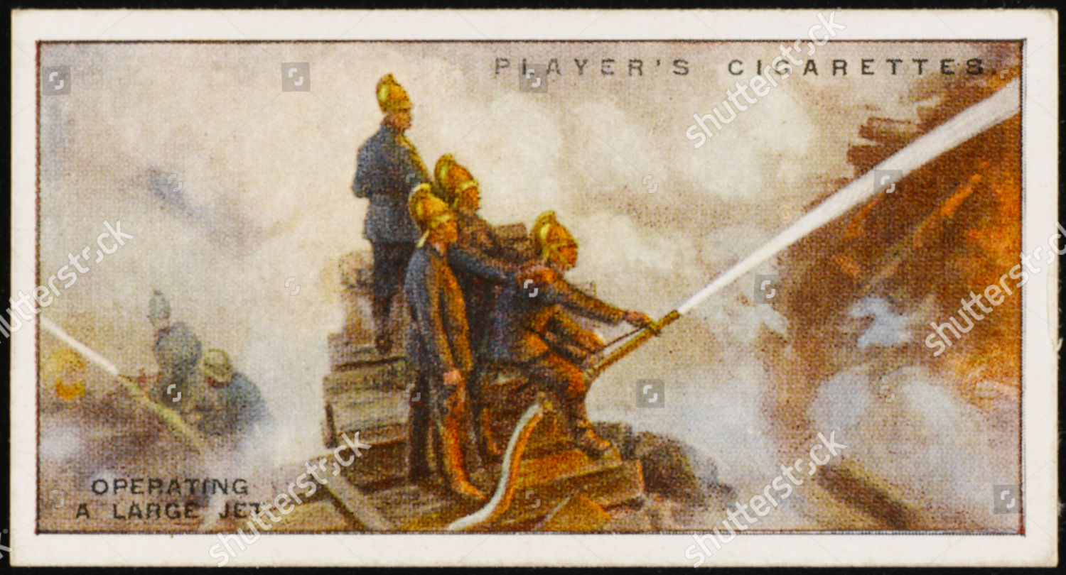 Group Firefighters Operate Large Jet 1920s Editorial Stock Photo ...