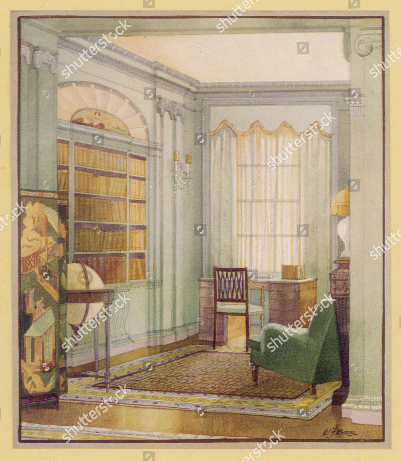 Library 18th Century Style Designed By Editorial Stock Photo - Stock ...
