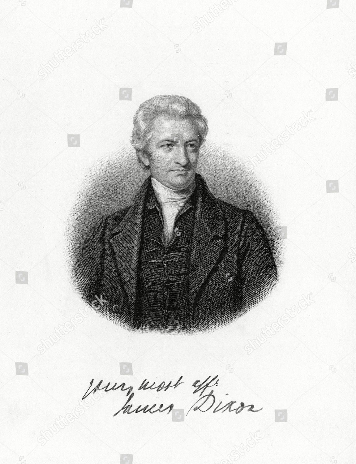 James Dixon Methodist Churchman His Autograph Editorial Stock Photo ...