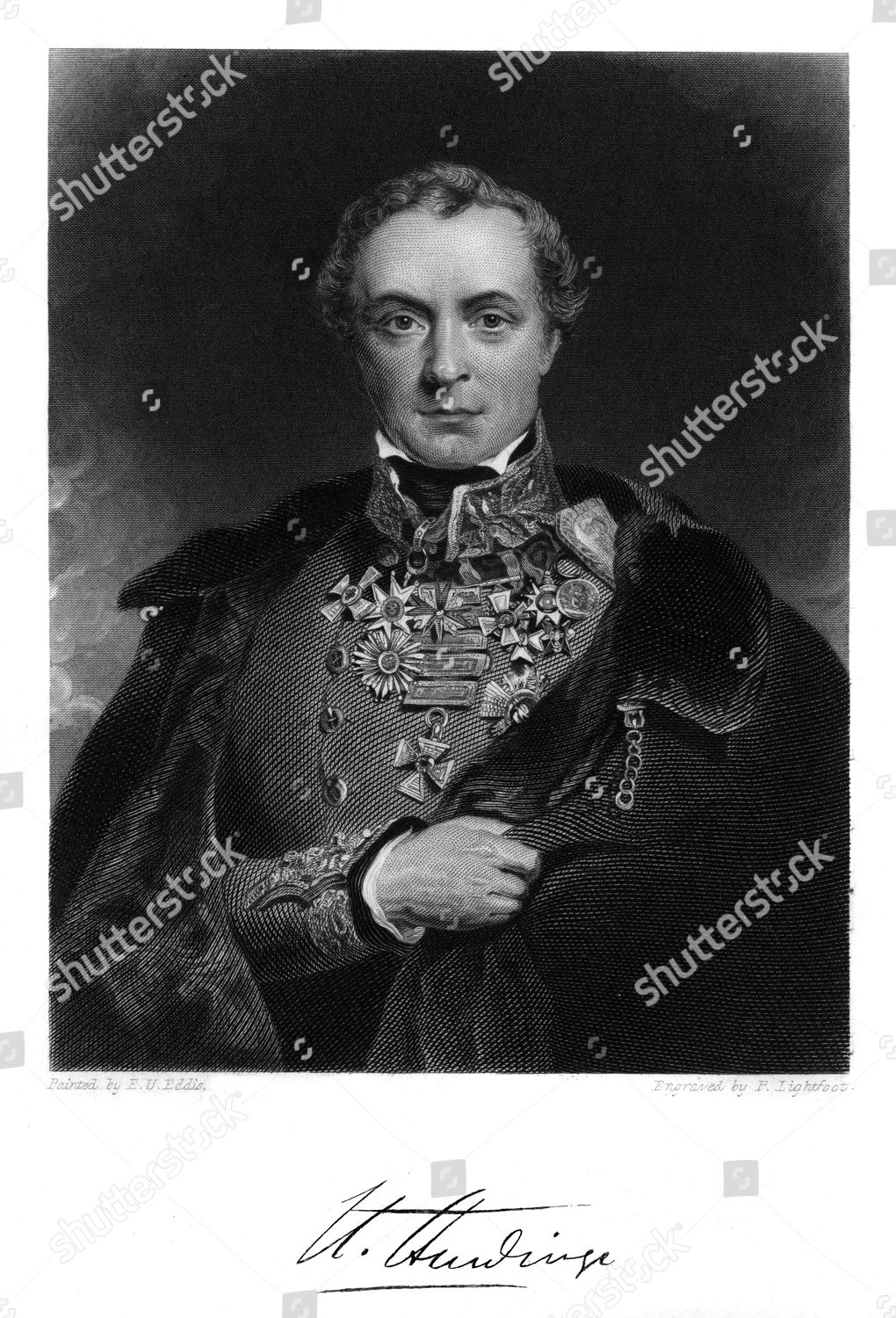 Henry First Viscount Hardinge British Military Editorial Stock Photo ...