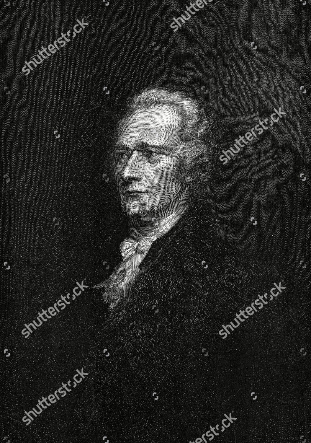 Alexander Hamilton American Statesman Soldier Economist Editorial Stock ...