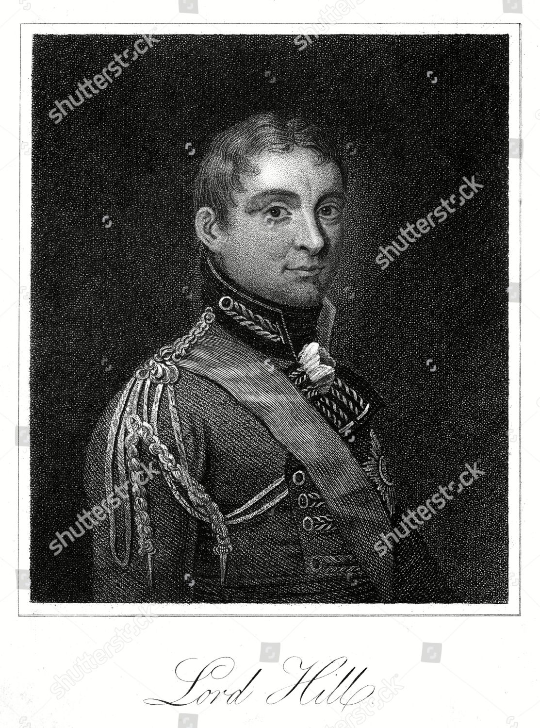Rowland First Viscount Hill British Military Editorial Stock Photo ...