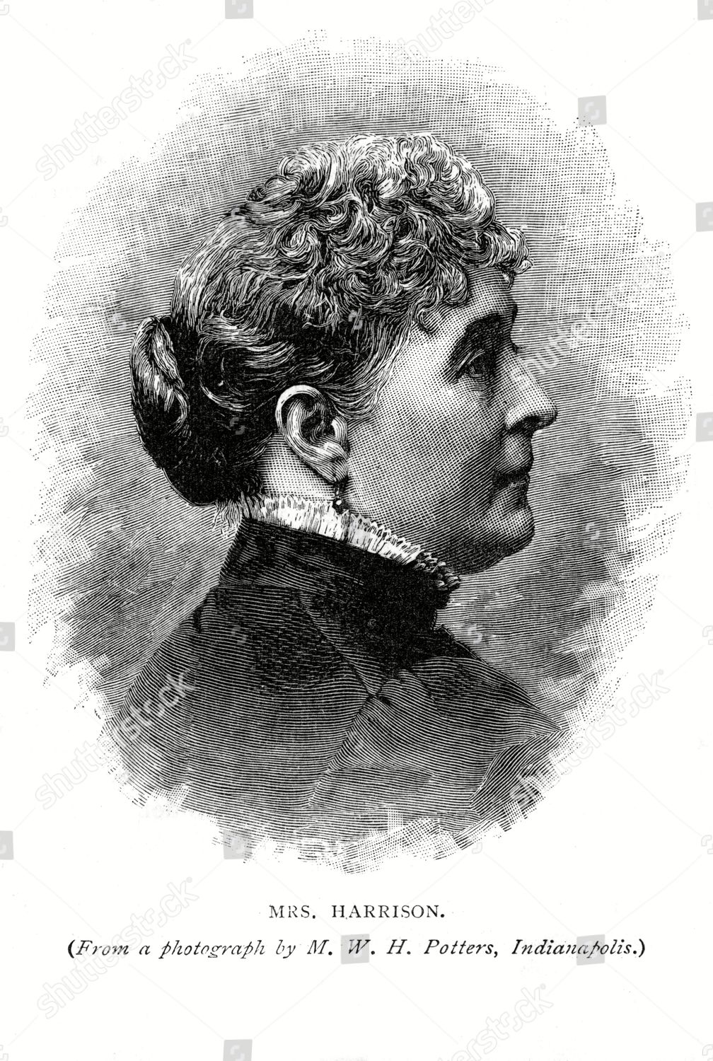 Caroline Lavinia Scott Harrison Wife U Editorial Stock Photo - Stock ...