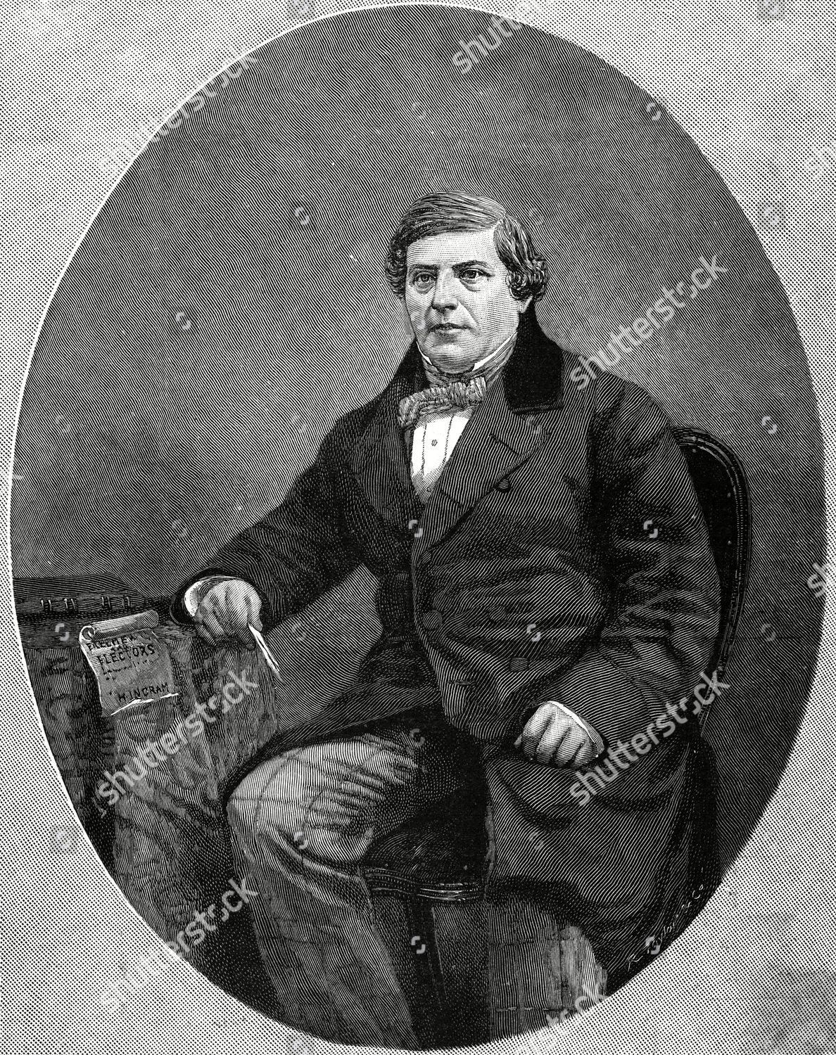 Herbert Ingram Publisher Founder Illustrated London Editorial Stock ...