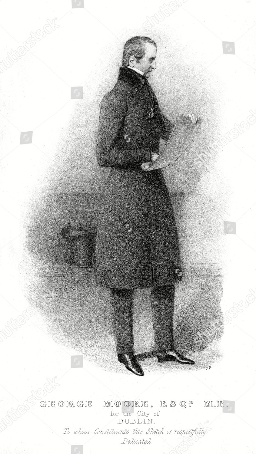 George Henry Moore Irish Statesman Depicted Editorial Stock Photo ...