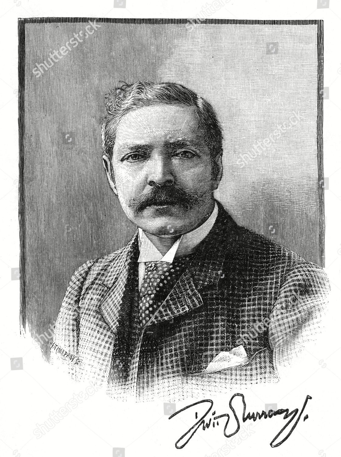 David Murray Scottish Artist His Autograph Editorial Stock Photo ...