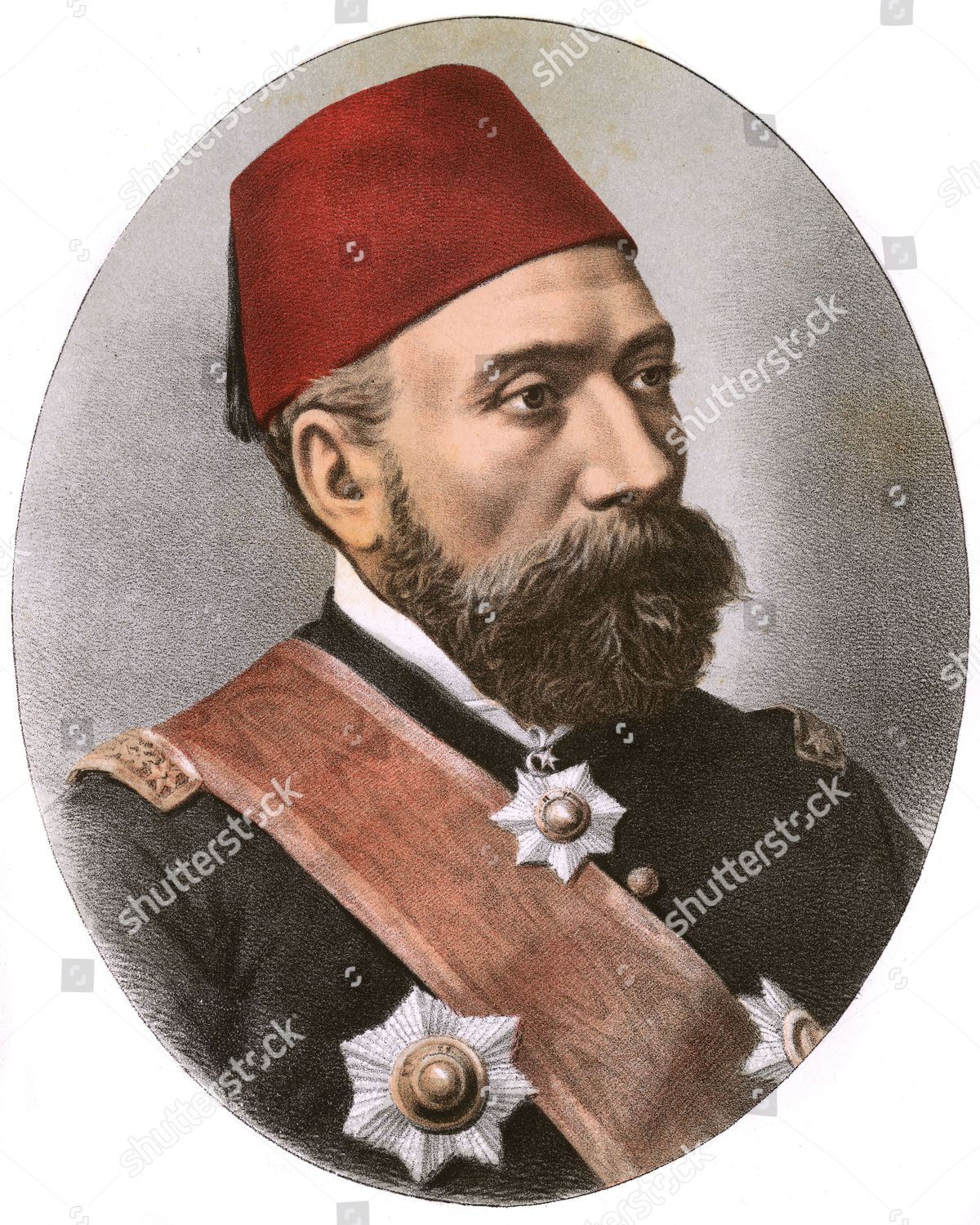 Osman Nuri Pasha Turkish Soldier Statesman Editorial Stock Photo ...