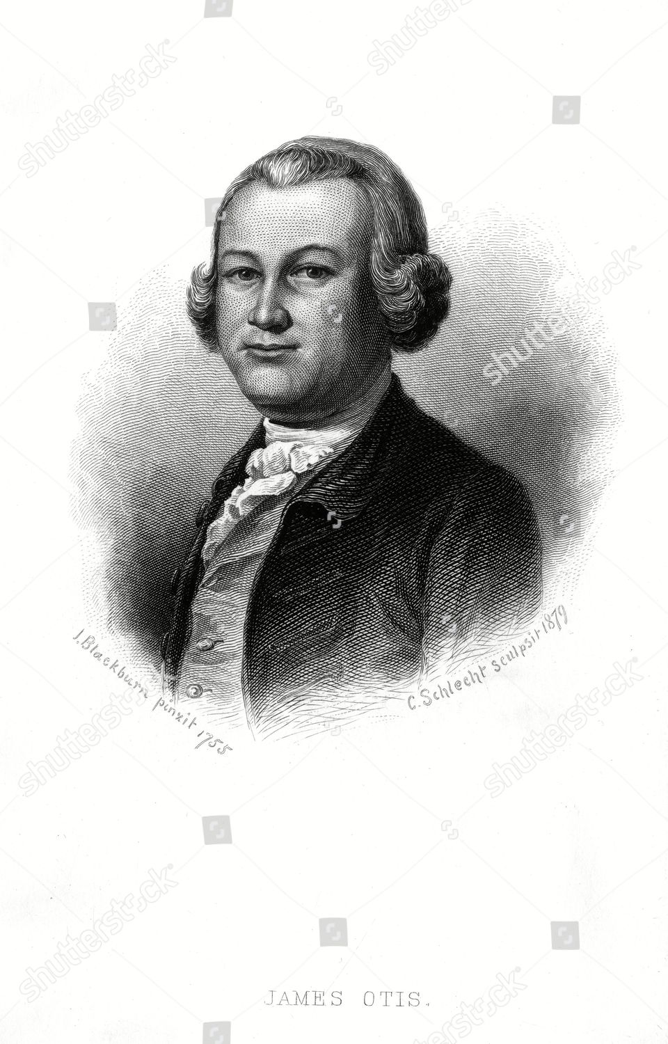 James Otis American Statesman Revolutionary Era Editorial Stock Photo ...