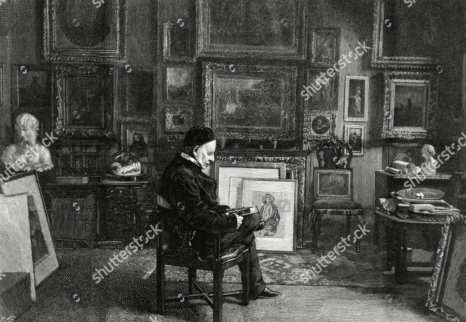 George Richmond Artist Known Particularly His Editorial Stock Photo ...