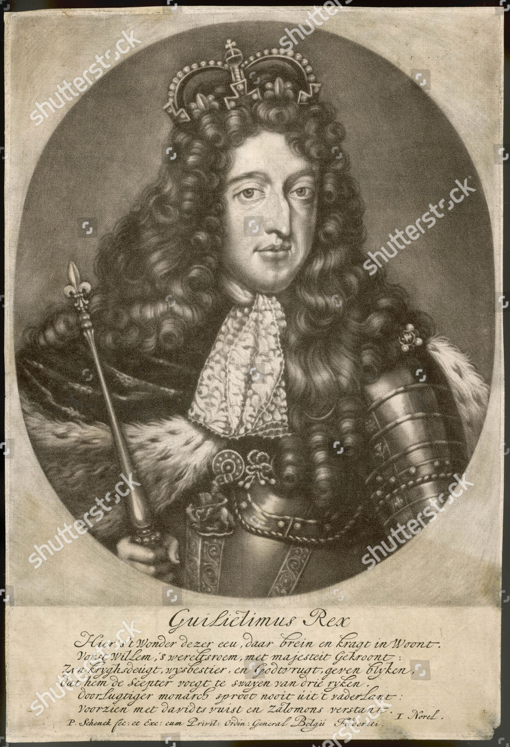 King William Iii Halflength Portrait Ermine Editorial Stock Photo ...