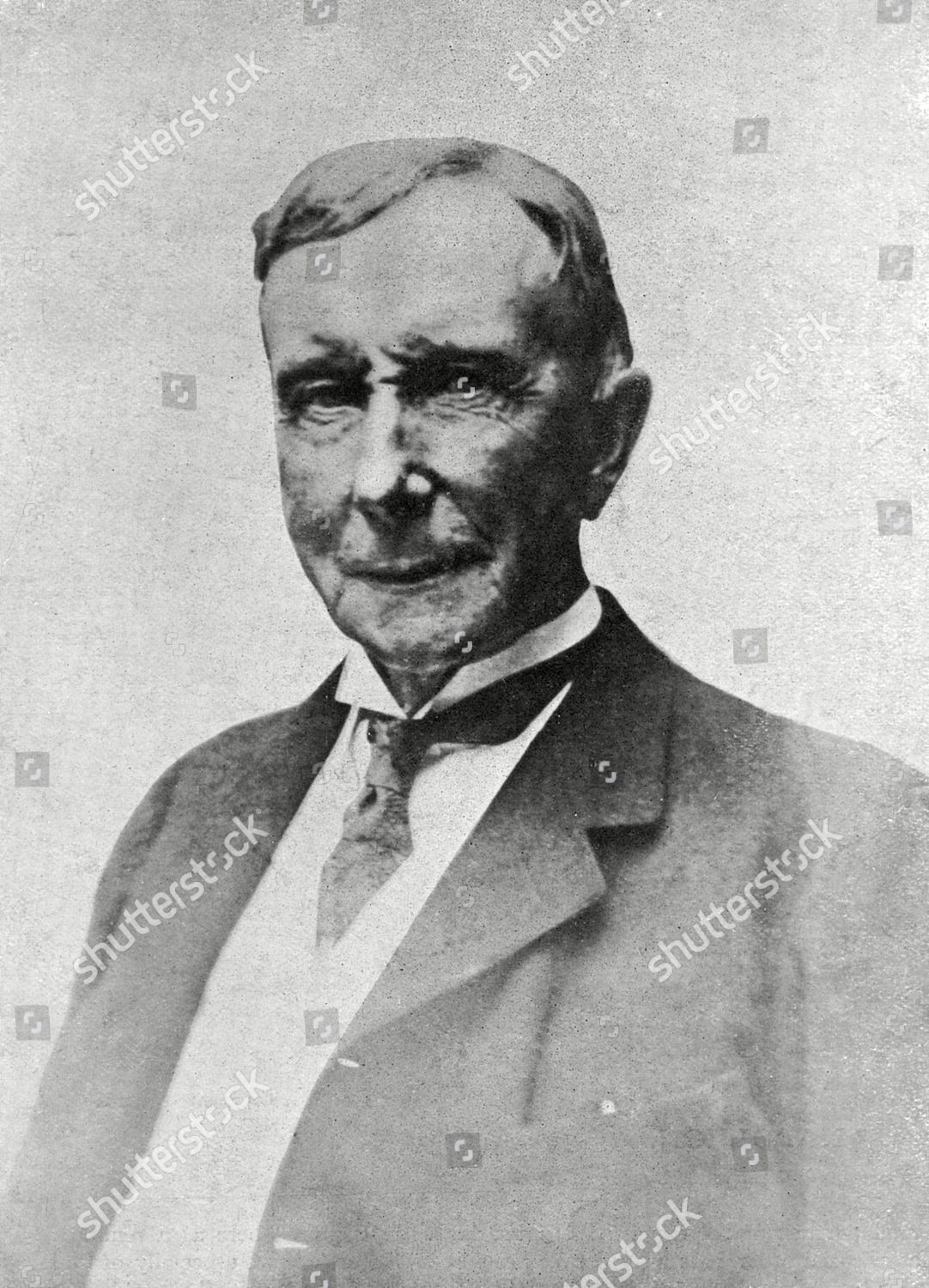 John Davison Rockefeller American Financier Head Editorial Stock Photo ...
